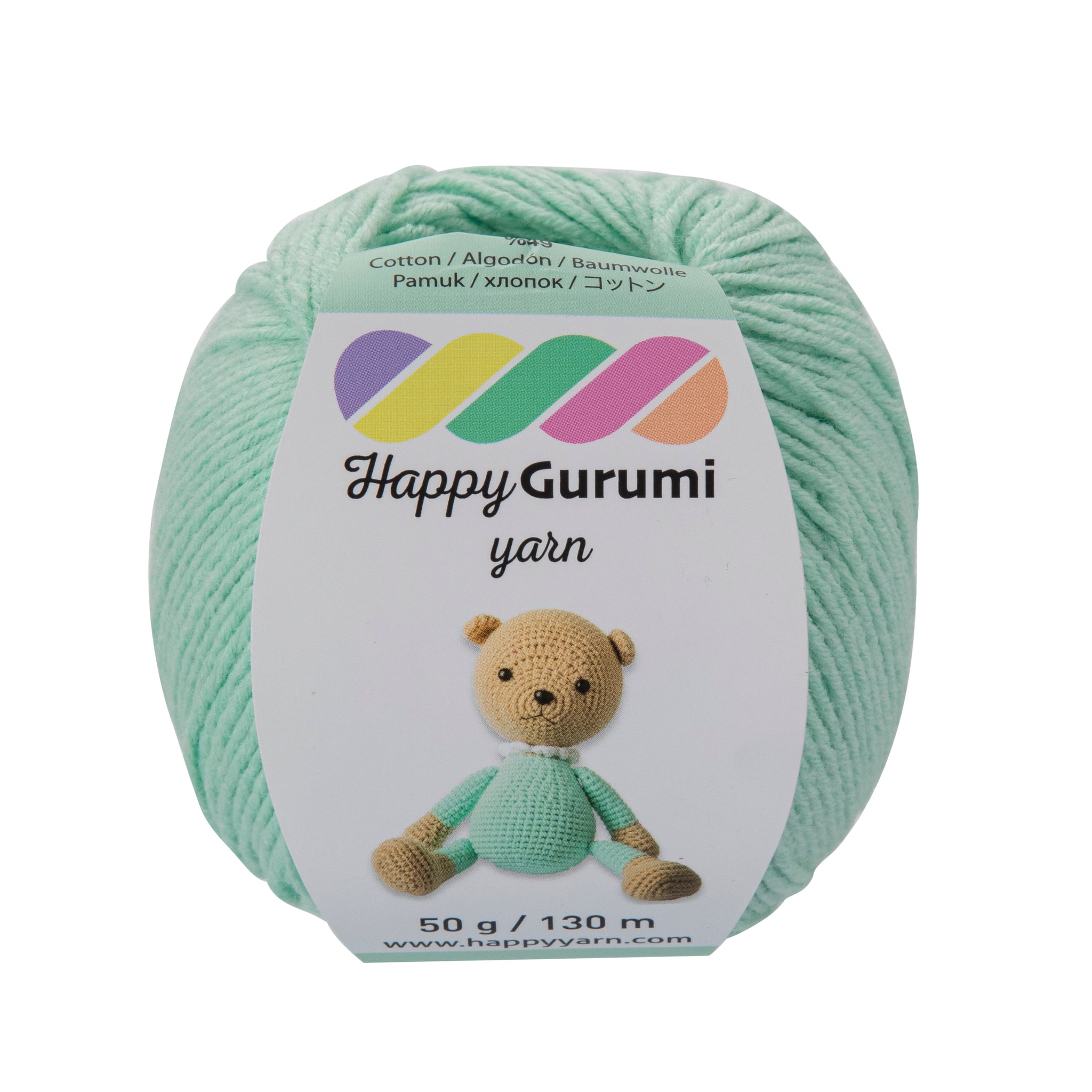 Happy Gurumi Mint Amigurumi Örgü İpi 50gr 130mt 5'li Paket – Kürkçü Han